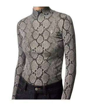 Coperni Tight High Neck Top - Gray