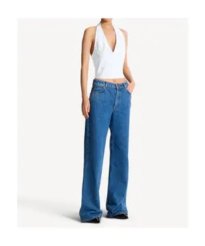 Balmain Quilted Knit Halterneck Top - White