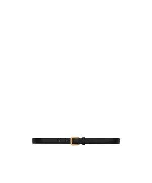 Saint Laurent Rectangular Buckle Belt - Black