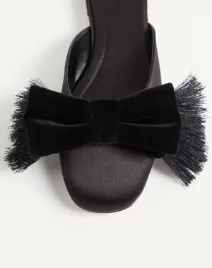 Valentino Garavani Slingback Mules With Bow Detailing