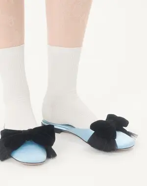 Valentino Garavani Reinette Satin Mule