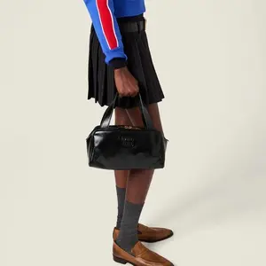 Miu Miu Pleated Pinstripe Mini Skirt