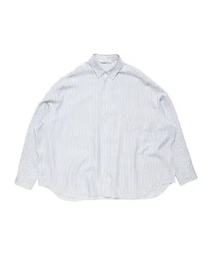 Acne Studios Striped Logo-patch Shirt - White/navy