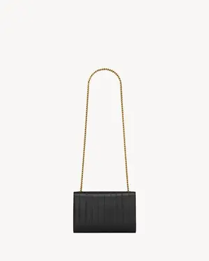 Saint Laurent Flap Shoulder Bag With Chain Strap - Black