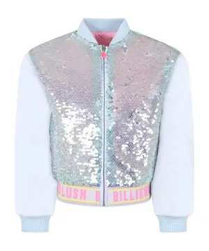 BILLIEBLUSH Sequin-embellished Bomber Jacket - Gray