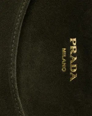 Prada Carry Mini Suede Handbag - Forest
