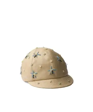 Prada Beaded Embroidered Cap