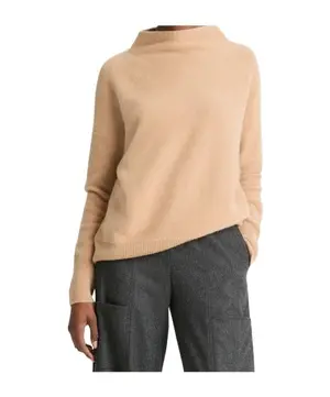 Vince Funnel Neck Jumper - Camel