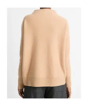 Vince Funnel Neck Jumper - Camel