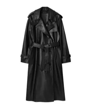 Burberry Leather Trench Coat