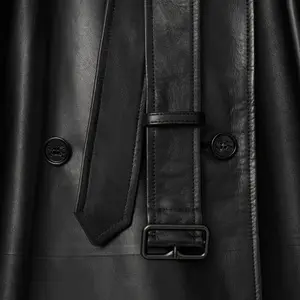 Burberry Leather Trench Coat