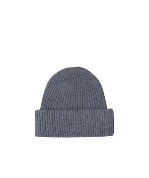 Fedeli Cashmere Knitted Hat - Gray