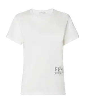 Fendi Ivory Jersey T-shirt - White