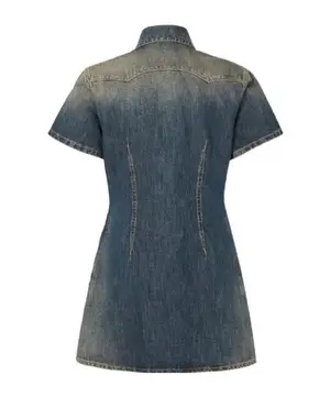 Fendi Washed Denim Short Dress