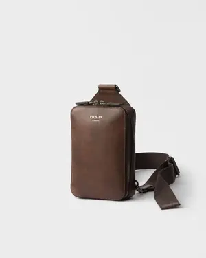 Prada Brique Antiqued Leather Bag