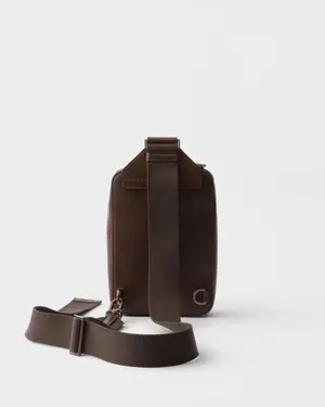 Prada Brique Antiqued Leather Bag