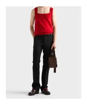 Prada Brique Antiqued Leather Bag