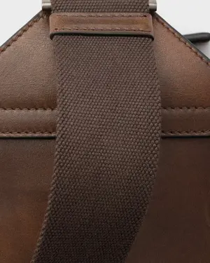 Prada Brique Antiqued Leather Bag