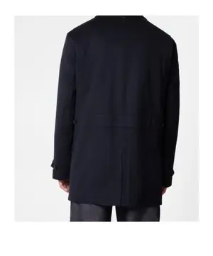 TOD'S Leather Base Collar Coat