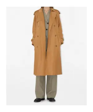 Burberry Long Leather Trench Coat