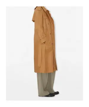 Burberry Long Leather Trench Coat