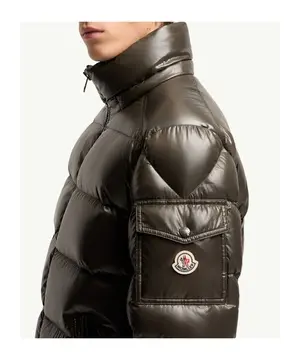 Moncler Maya Hooded Short Down Jacket - Olive Green
