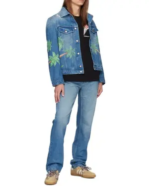 Casablanca Tennis Club Washed Denim Jacket