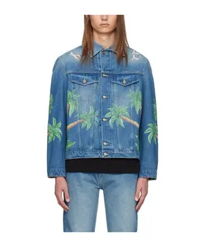 Casablanca Tennis Club Washed Denim Jacket