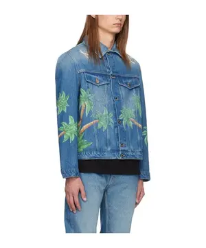 Casablanca Tennis Club Washed Denim Jacket