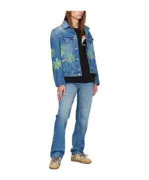 Casablanca Tennis Club Washed Denim Jacket
