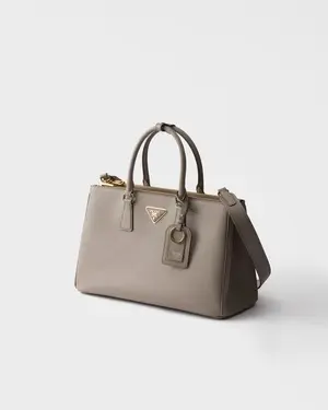 Prada Galleria Saffiano Leather Bag - Clay Gray