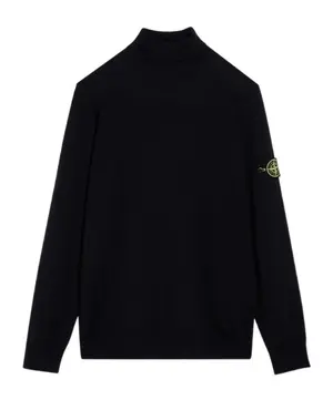 Stone Island Round Neck Sweater - Navy Blue