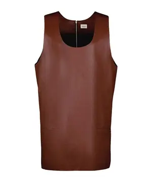 TOD'S Sleeveless Round Neck Dress - Brown