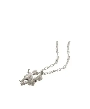 Fendi Gemini Zodiac Pendant Necklace