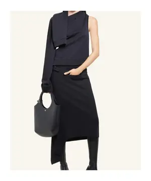 COURREGES Asymmetrical Off-shoulder Sweatshirt