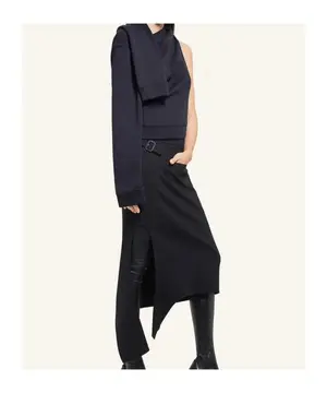 COURREGES Asymmetrical Off-shoulder Sweatshirt