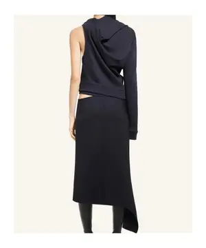 COURREGES Asymmetrical Off-shoulder Sweatshirt