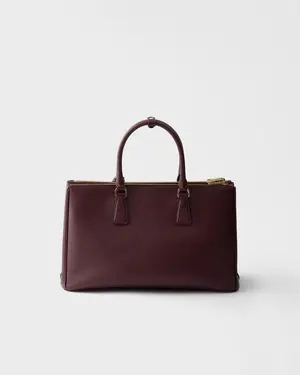 Prada Galleria Large Saffiano Leather Bag - Burgundy