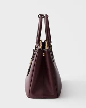 Prada Galleria Large Saffiano Leather Bag - Burgundy