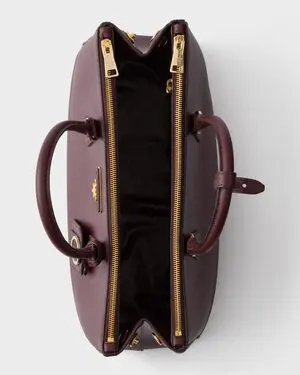 Prada Galleria Large Saffiano Leather Bag - Burgundy