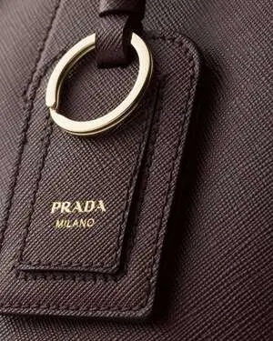 Prada Galleria Large Saffiano Leather Bag - Burgundy