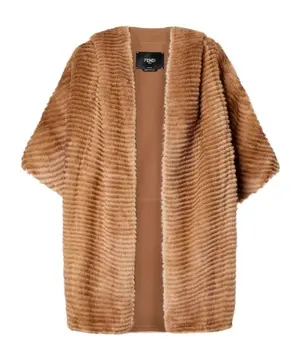 Fendi Fendi Mink Travel Poncho Brown