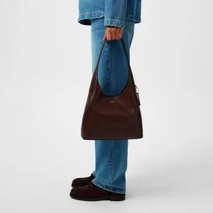 COACH Stylish Genuine Leather Shoulder Bag