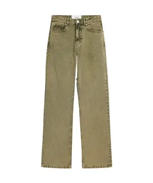 AMI Paris Large Fit Jeans In Washed Cotton Twill