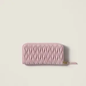 Miu Miu Large Matelassé Nappa Leather Wallet