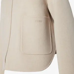 Fendi Wool Double Fabric Blouson With Detachable Mink Vest