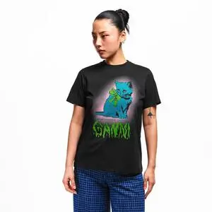 GANNI Short-sleeved Graphic T-shirt