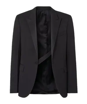 Fendi Grain De Poudre Blazer - Black