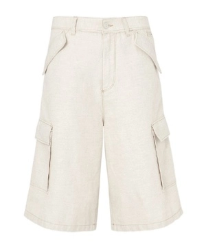 Fendi Selleria Denim Bermuda Shorts - Ivory
