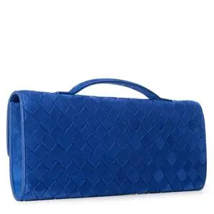 Bottega Veneta Sue Andiamo Clutch - Blue